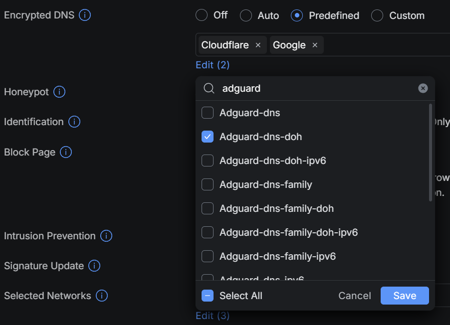 UniFi and DNS over HTTPS (DoH) 🔑 – Avail Networks